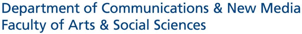PhD – Communications and New Media – Department of Communications and ...