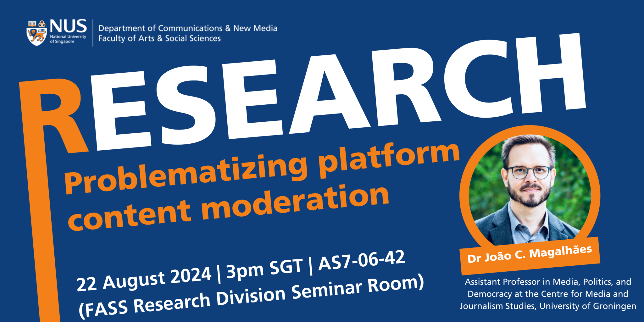 Research Talk : Problematizing Platform Content Moderation – Department ...