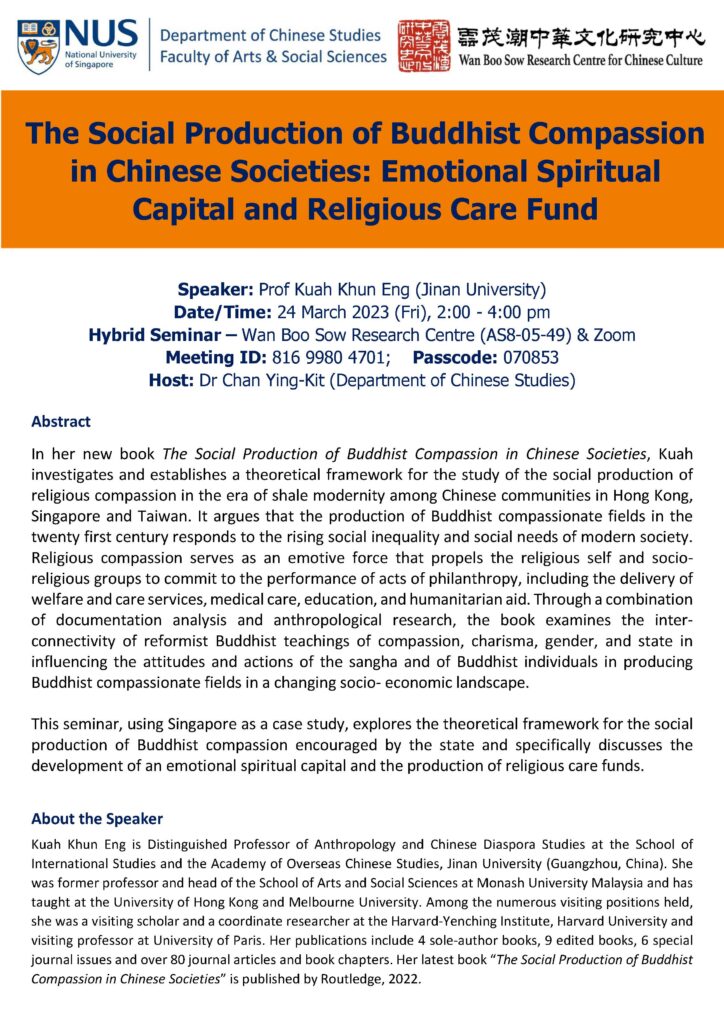 The Social Production of Buddhist Compassion in Chinese Societies ...