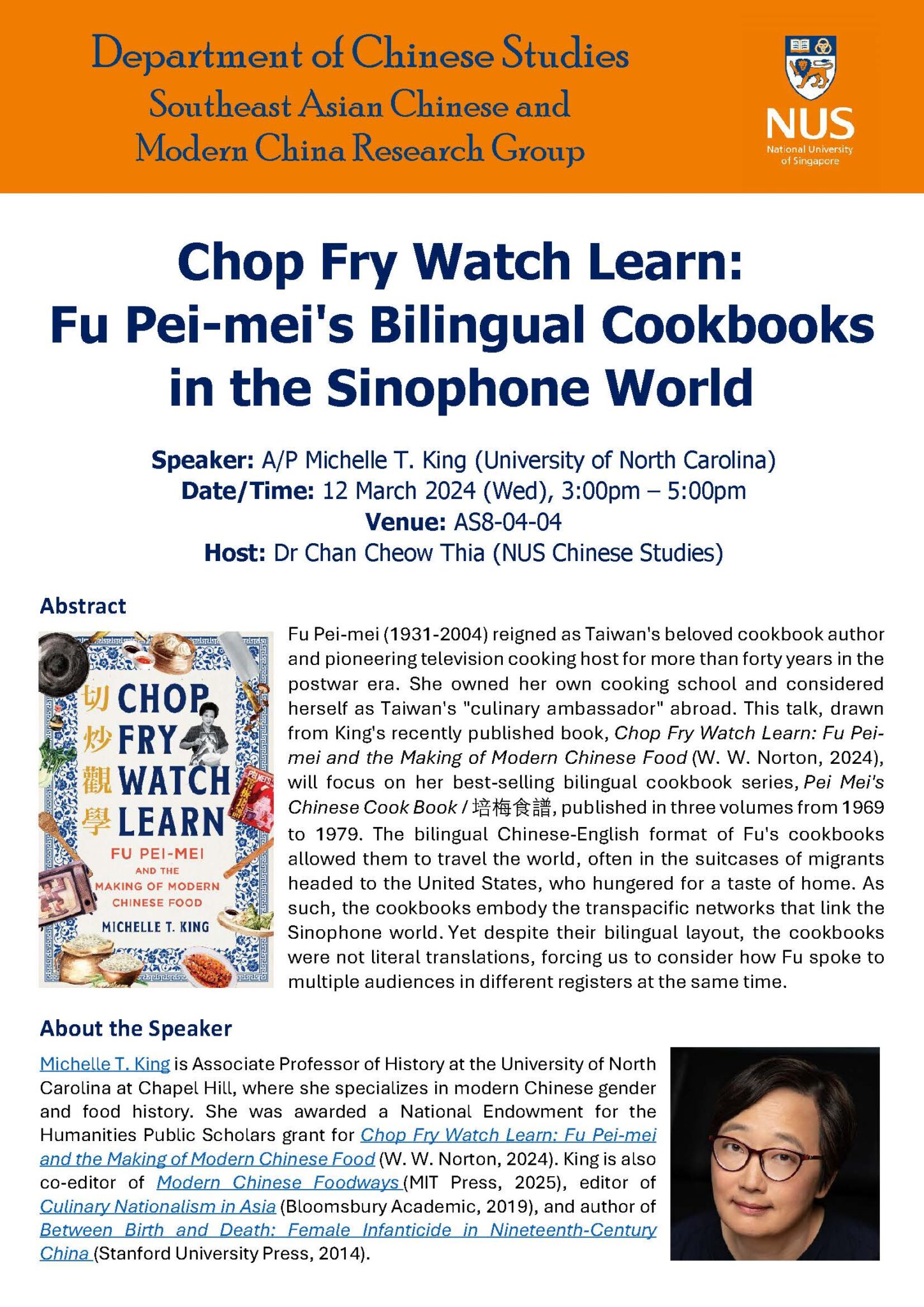Chop Fry Watch Learn: Fu Pei-mei’s Bilingual Cookbooks in the Sinophone ...