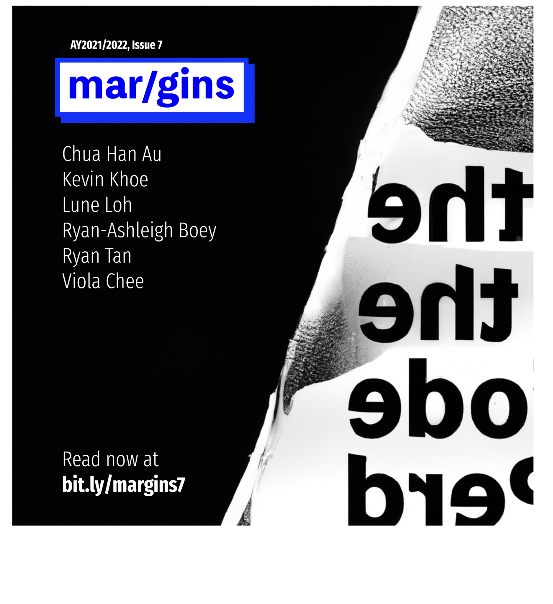 Issue 7 of Margins is out now! – Department of English, Linguistics and ...