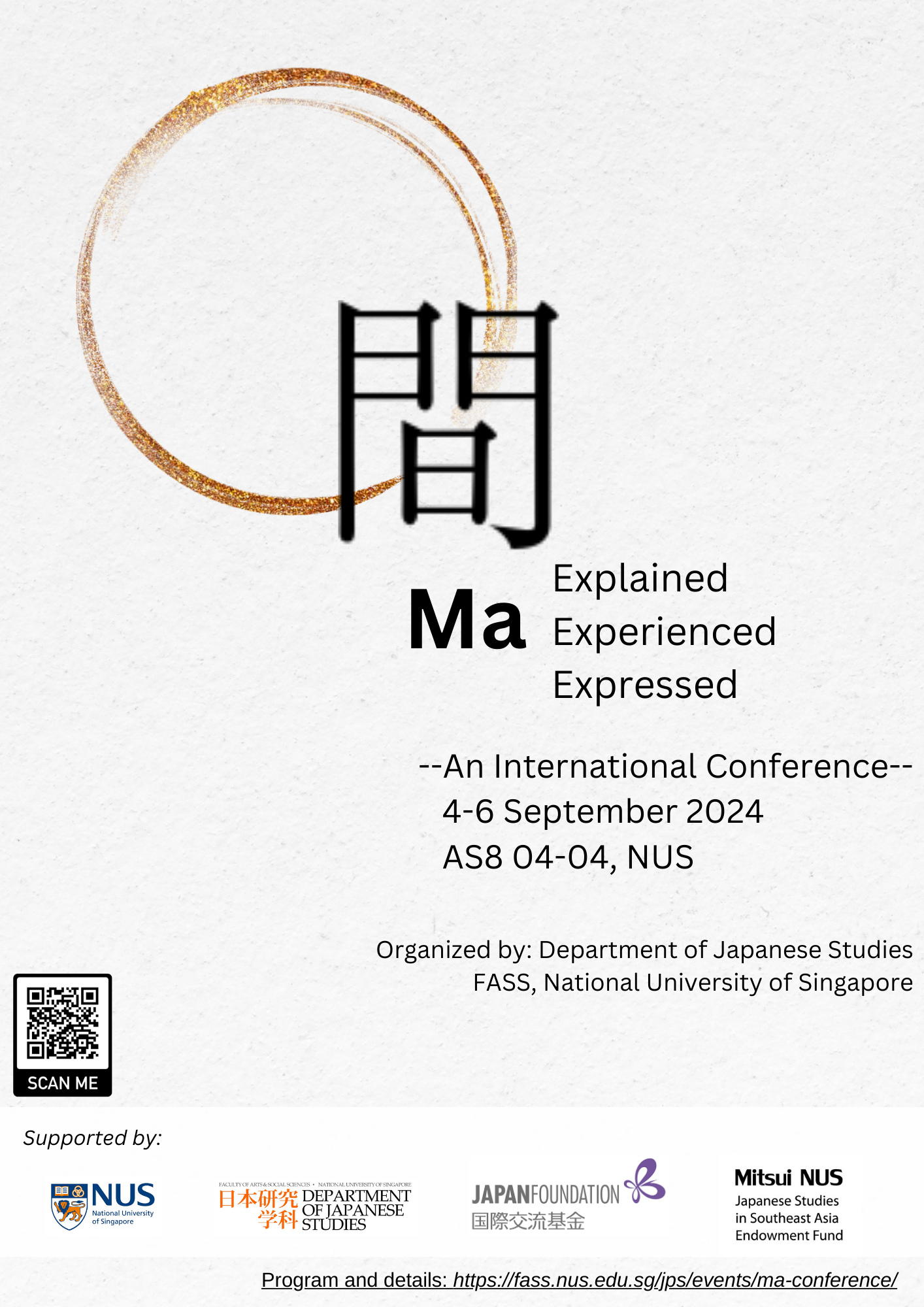 ‘Ma’/間: Explained, Experienced, Expressed – Department of Japanese Studies