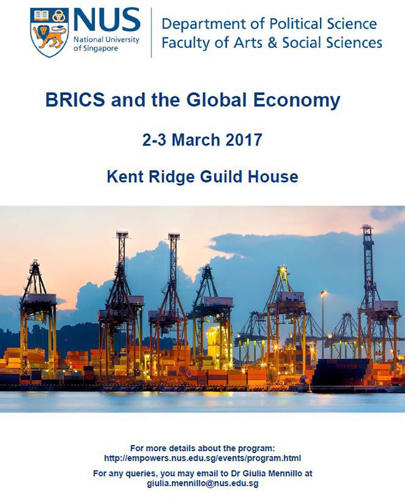 BRICS and the Global Economy – Department of Political Science