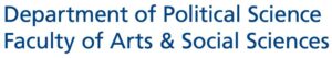 Department of Political Science – NUS Faculty of Arts and Social Sciences