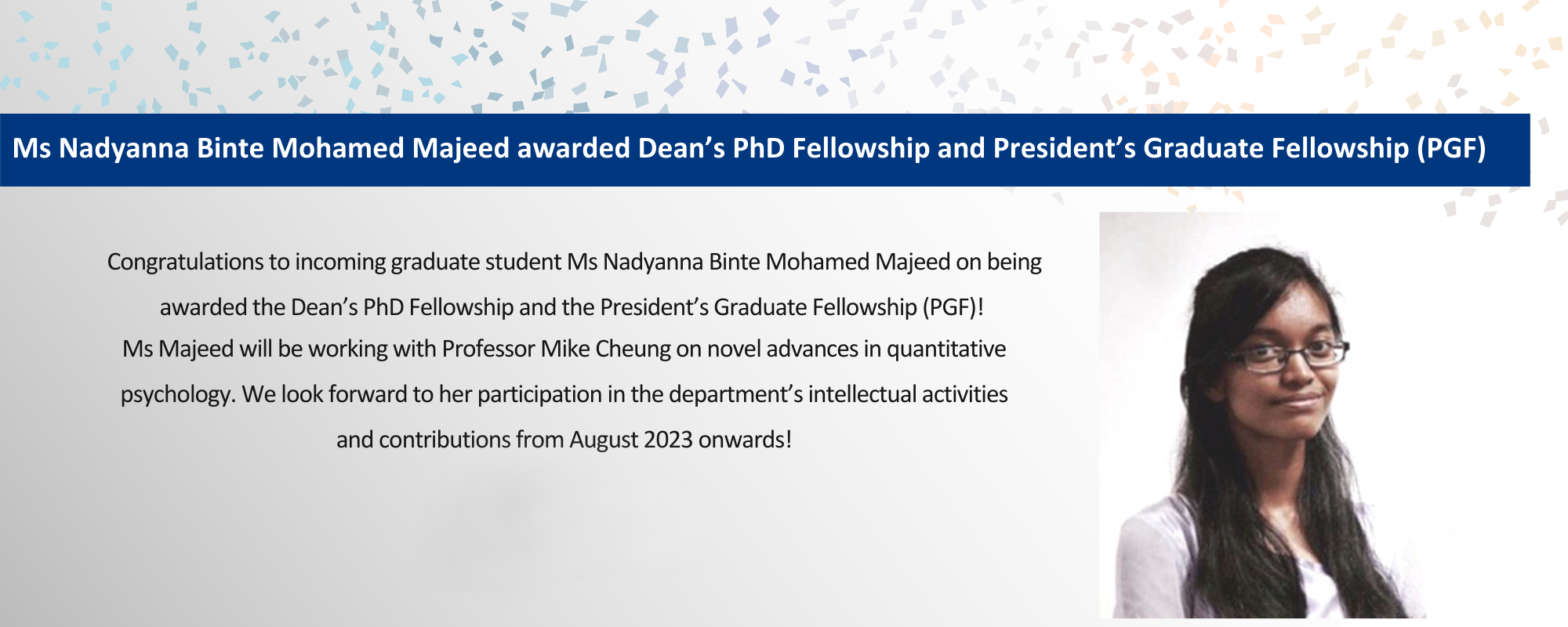 Department of Psychology – NUS Faculty of Arts and Social Sciences