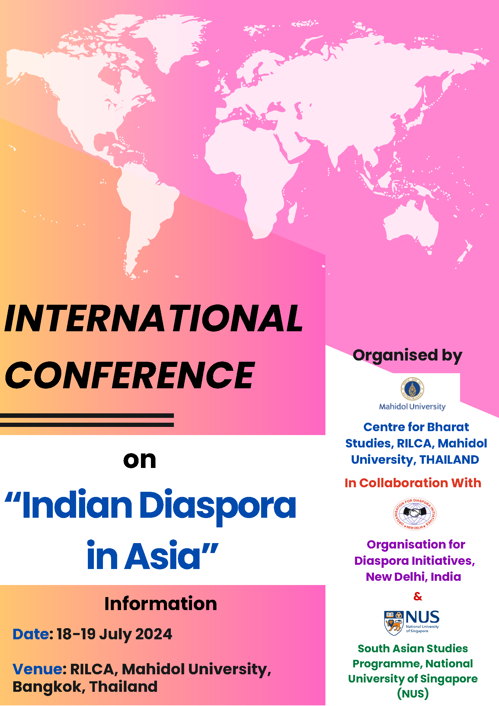 International Conference on “Indian Diaspora in Asia”, Mahidol ...