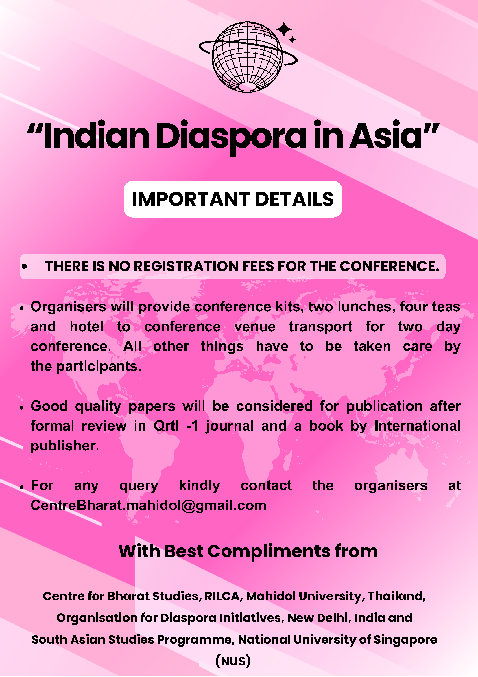International Conference on “Indian Diaspora in Asia”, Mahidol ...
