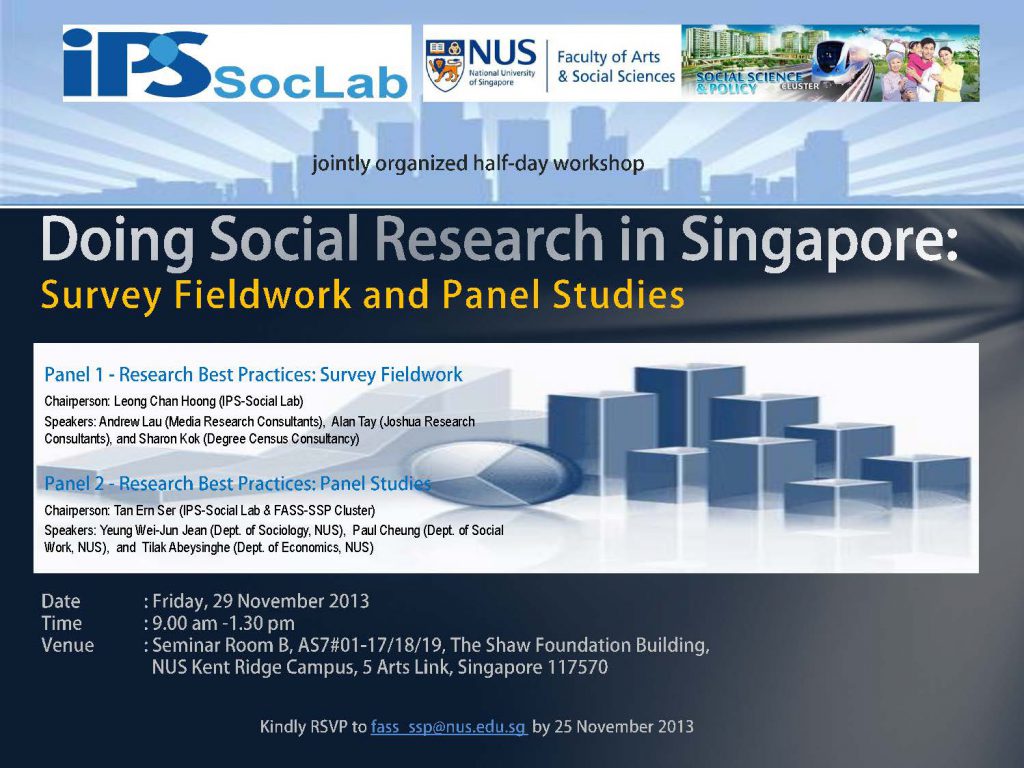 Doing Social Research in Singapore: Survey Fieldwork and Panel Studies ...
