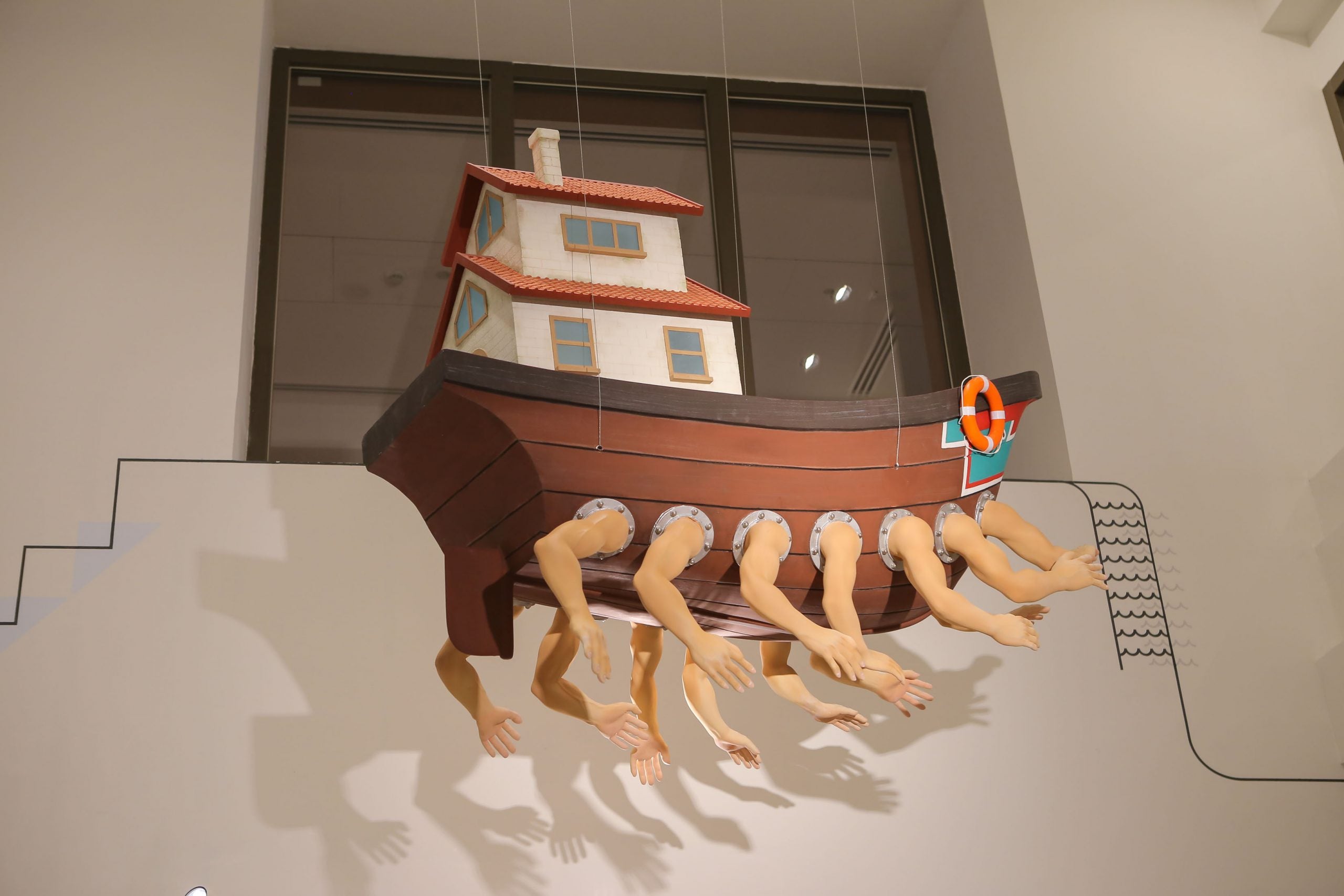 Floating artwork – Singapore Research Nexus