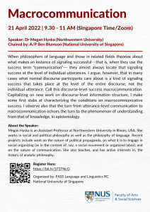 Macrocommunication – NUS Faculty of Arts & Social Sciences