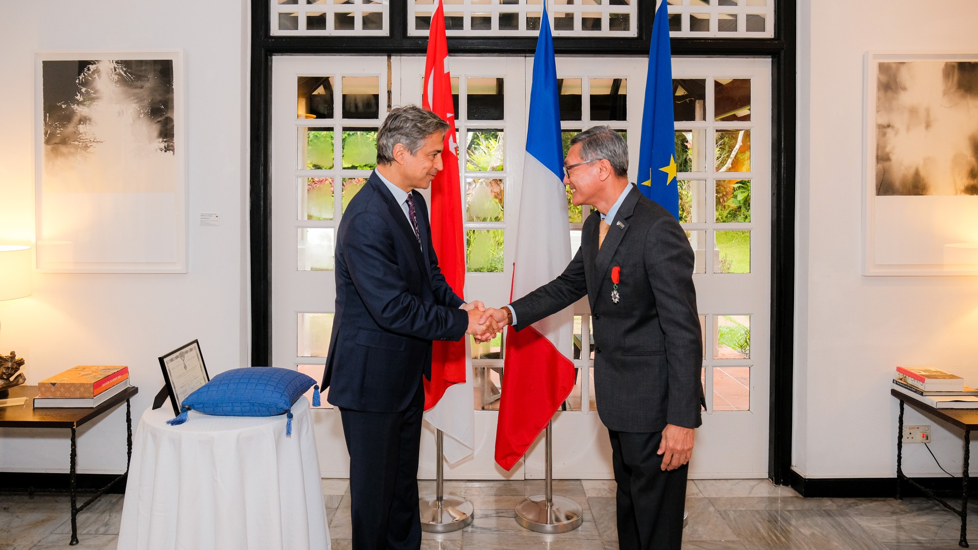 NUS President Prof Tan Eng Chye Conferred Knight of the French Order of ...