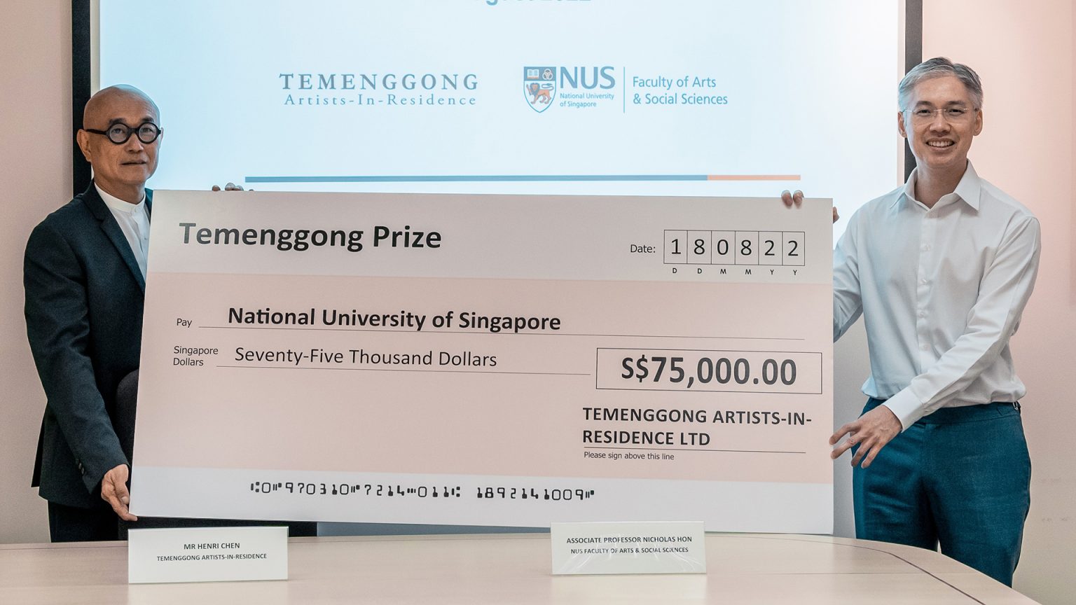 FASS Signs MOU with Temenggong Artists-in-Residence to Collaborate in ...