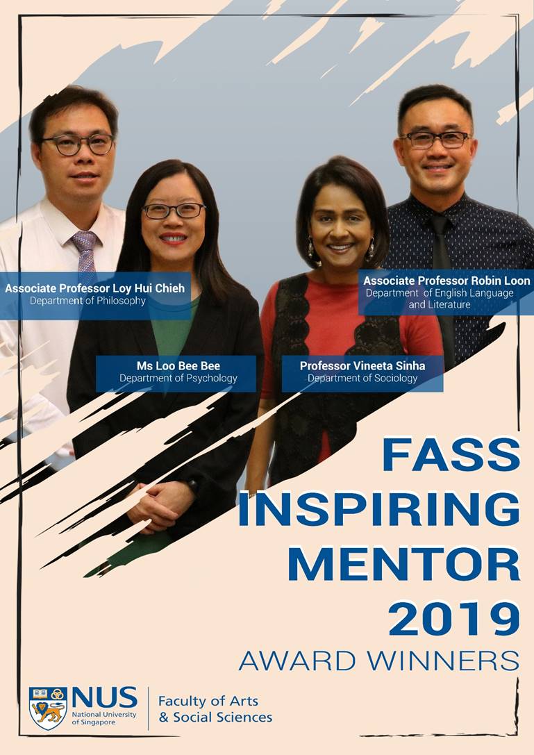 FASS Inspiring Mentor Award 2019 – NUS Faculty of Arts & Social Sciences