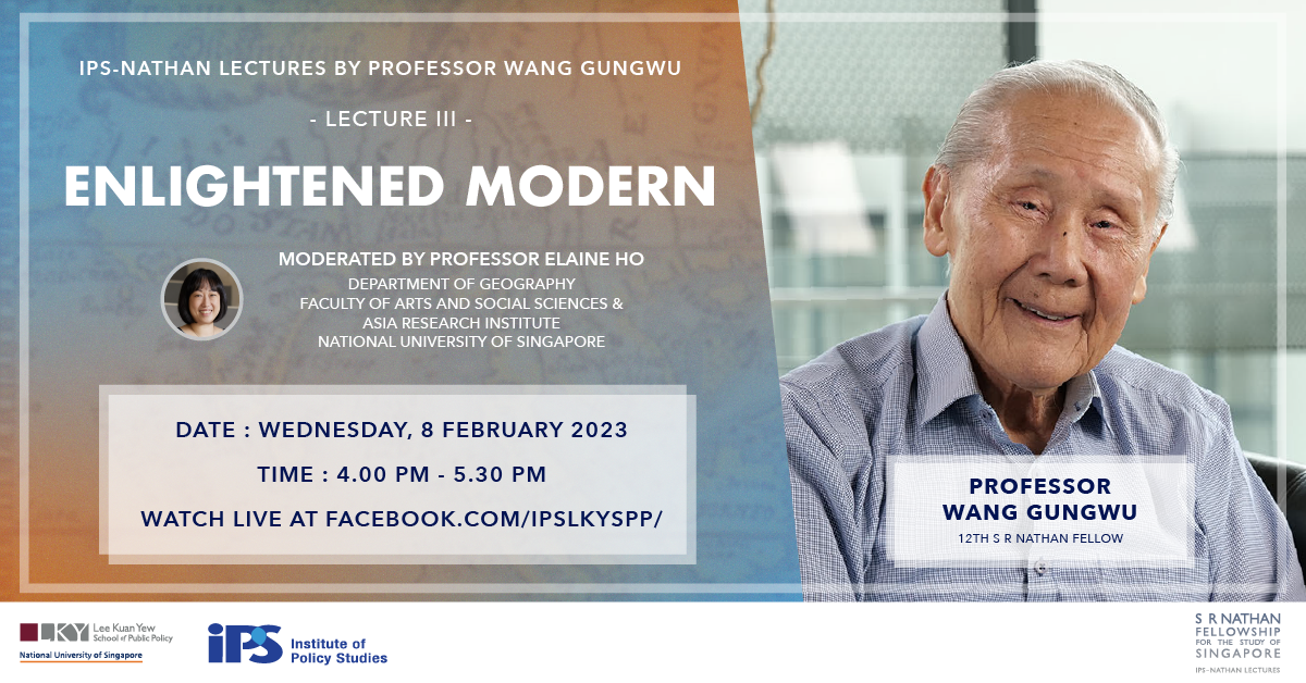 IPS-Nathan Lectures | Lecture III: “Enlightened Modern” by Professor ...