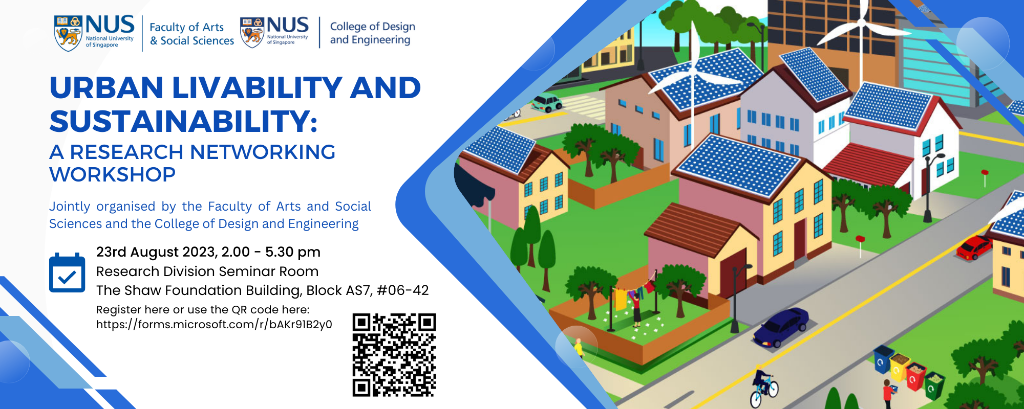 FASS-CDE Research Networking Workshop: Urban Livability and ...