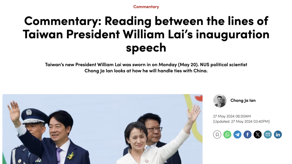 Reading Between the Lines of Taiwan President Willian Lai’s ...