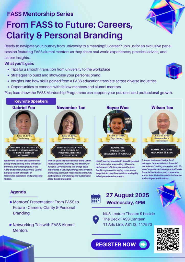 FASS Mentorship Experiences – NUS Faculty of Arts & Social Sciences